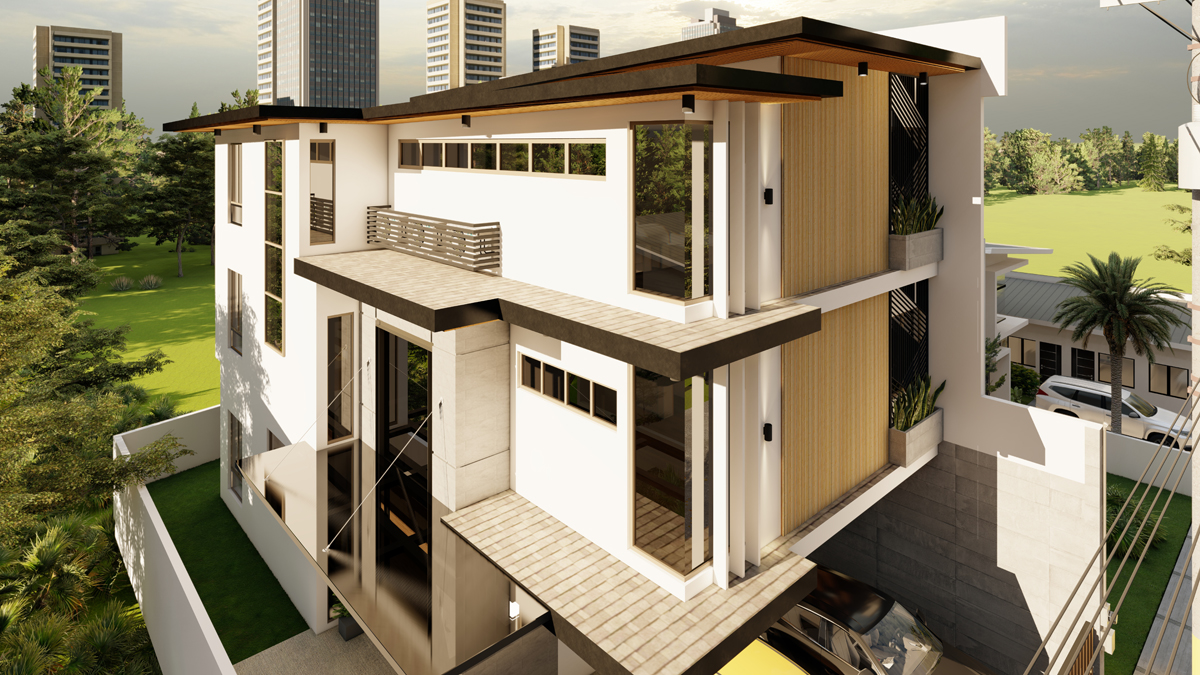 Three-storey Residential - Padang Construction and Supplies Corporation